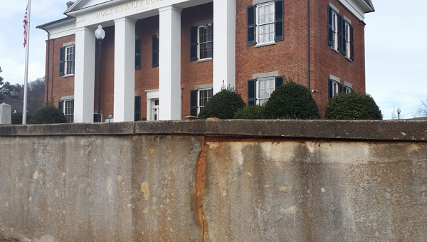 Cost to replace courthouse retaining wall is $94k | The Tryon Daily ...