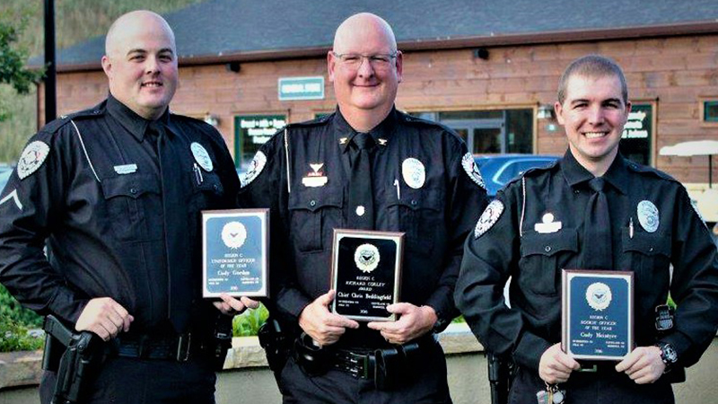Columbus police officers receive Region C awards | The Tryon Daily Bulletin