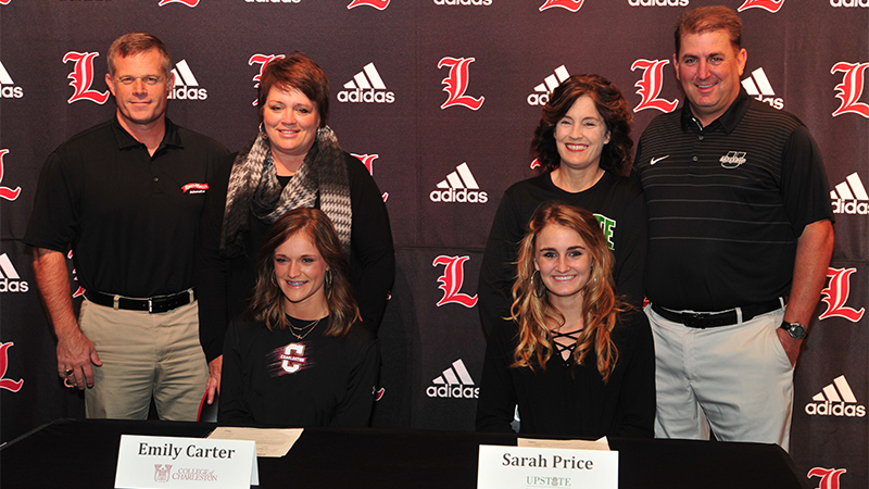 Landrum’s Carter and Price sign to play college softball | The Tryon ...