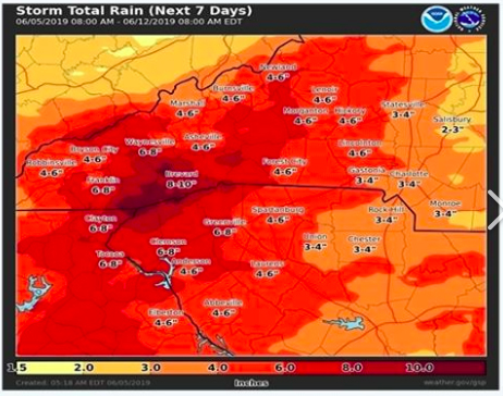 Heavy rain and isolated flooding possible this weekend - The Tryon ...