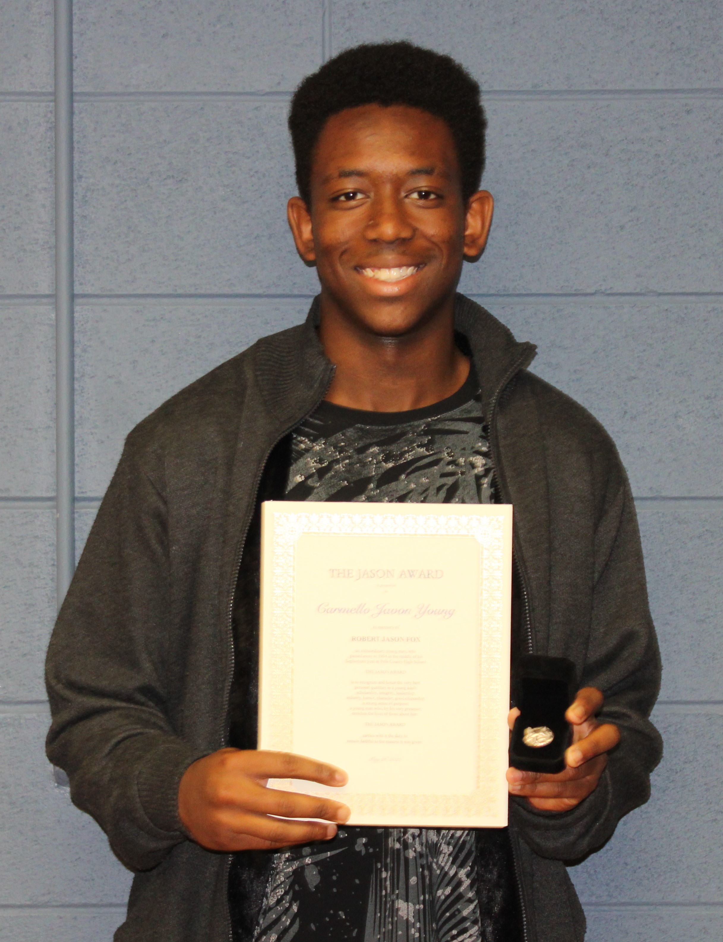 Jason Fox Award presented to Carmello Javon Young | The Tryon Daily ...