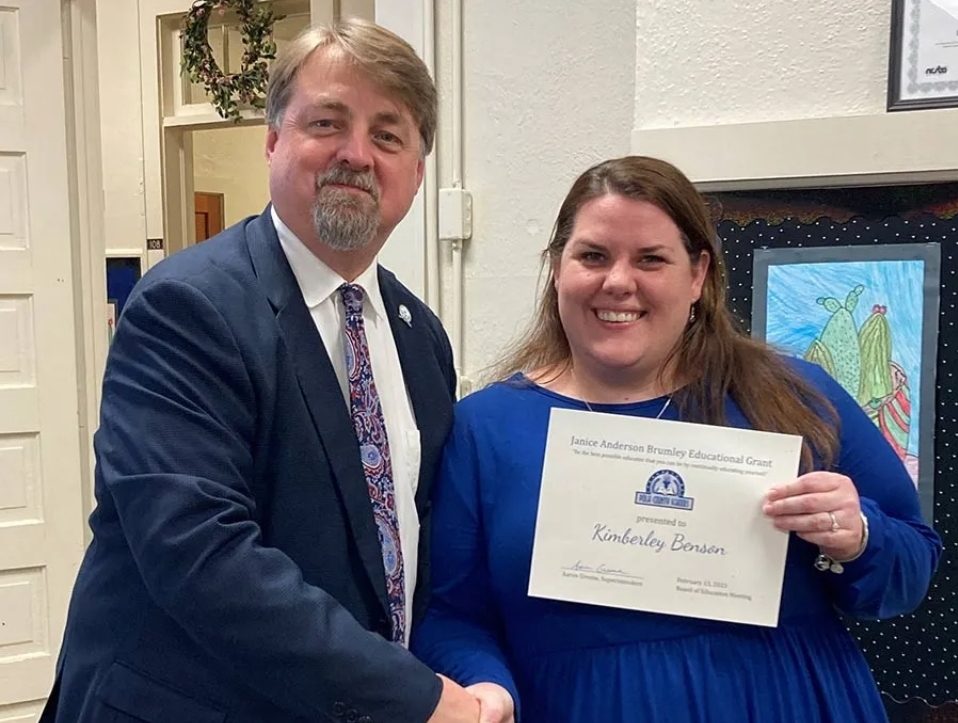 Polk Middle’s Benson receives 2023 Janice Anderson Brumley Educational ...