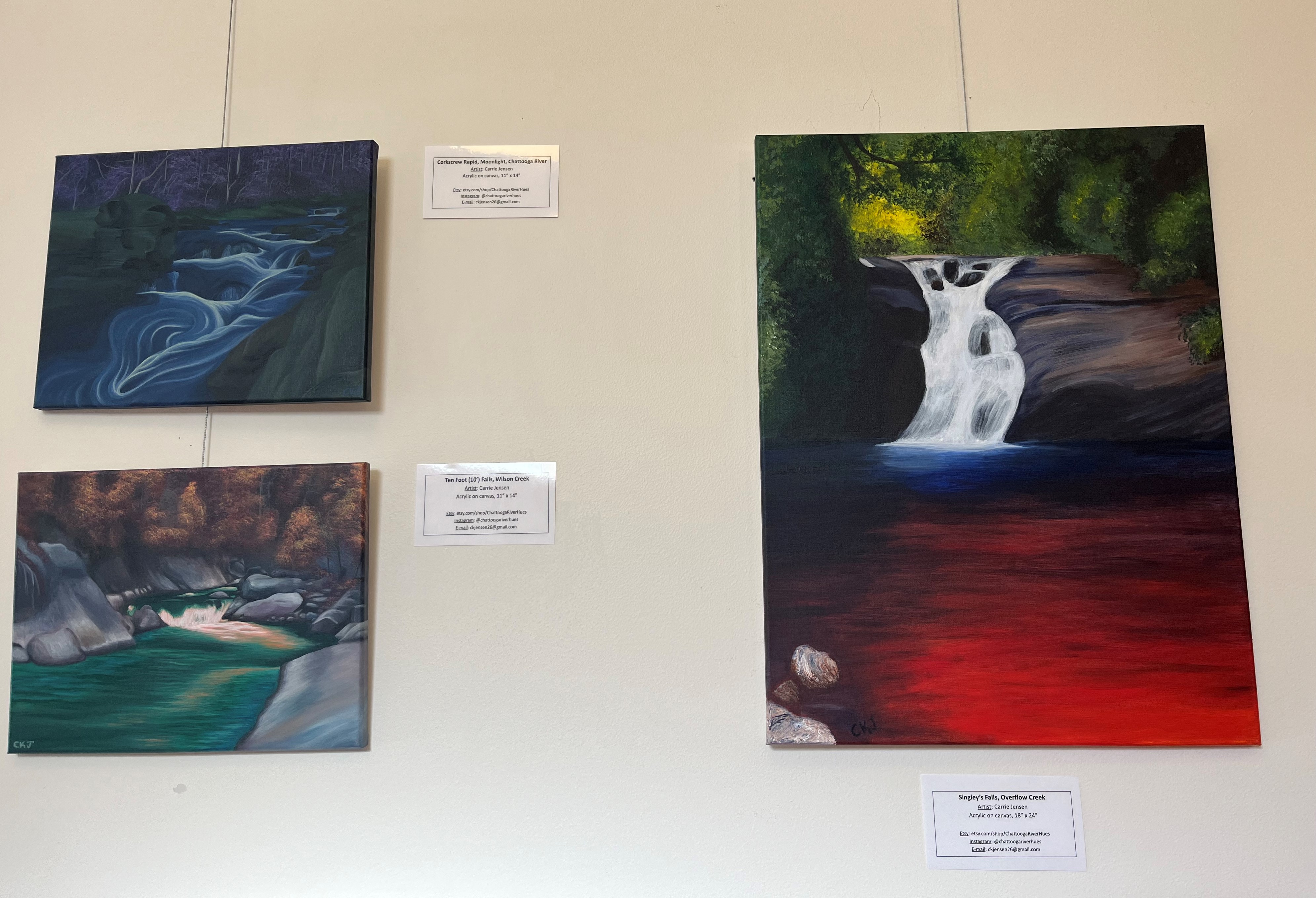 Artist Carrie Jensen displays works at Saluda Library | The Tryon Daily ...