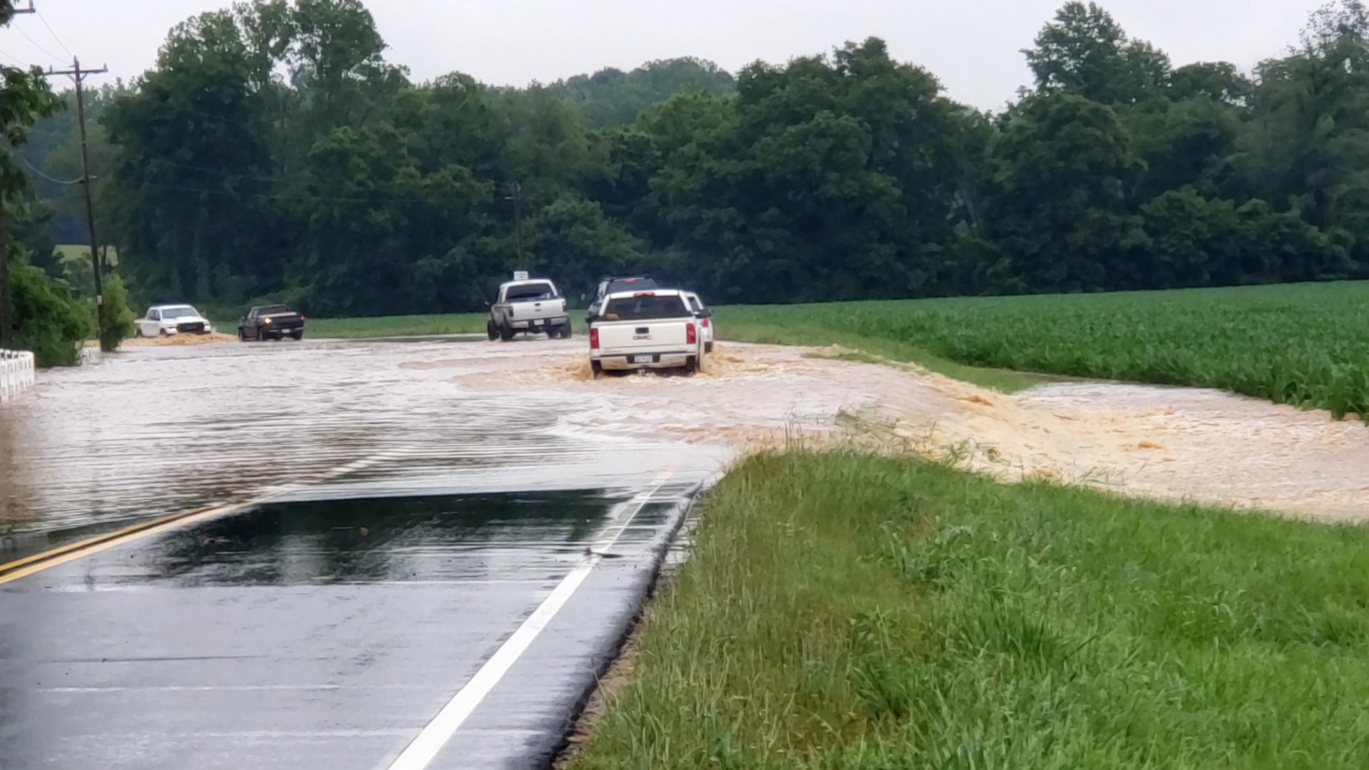 Heavy rains lead to road closures, flash flood warning Tuesday | The ...