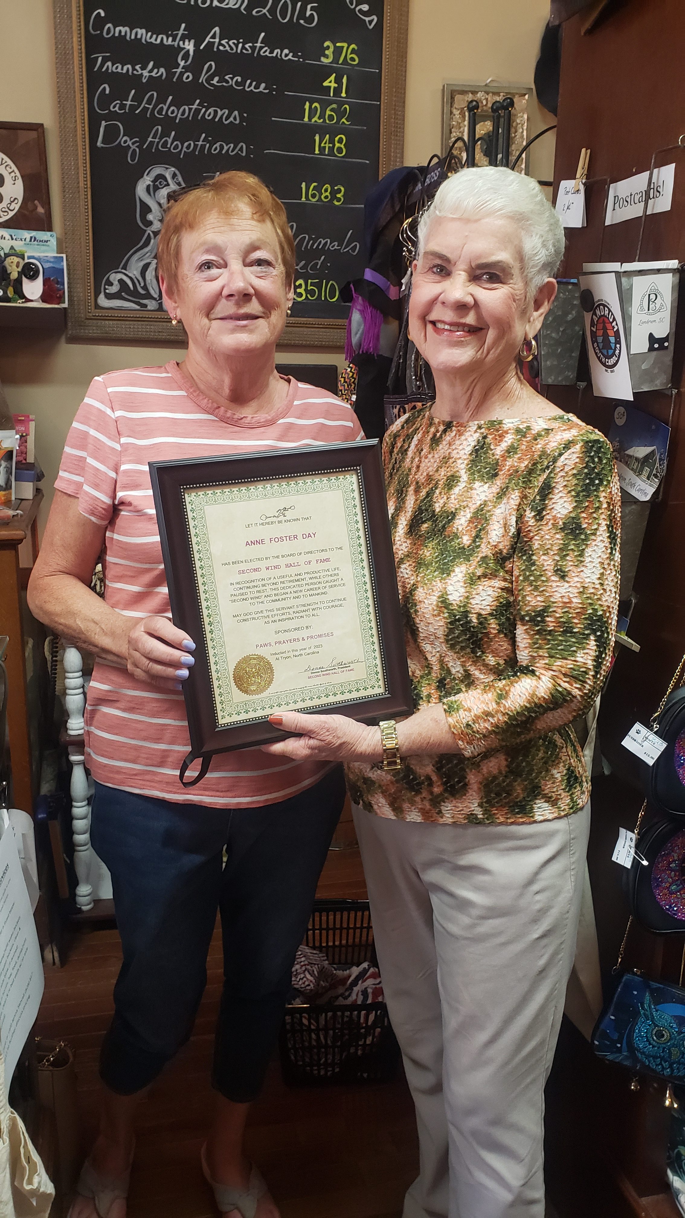 Anne Foster Day inducted into Second Wind Hall of Fame - The Tryon ...
