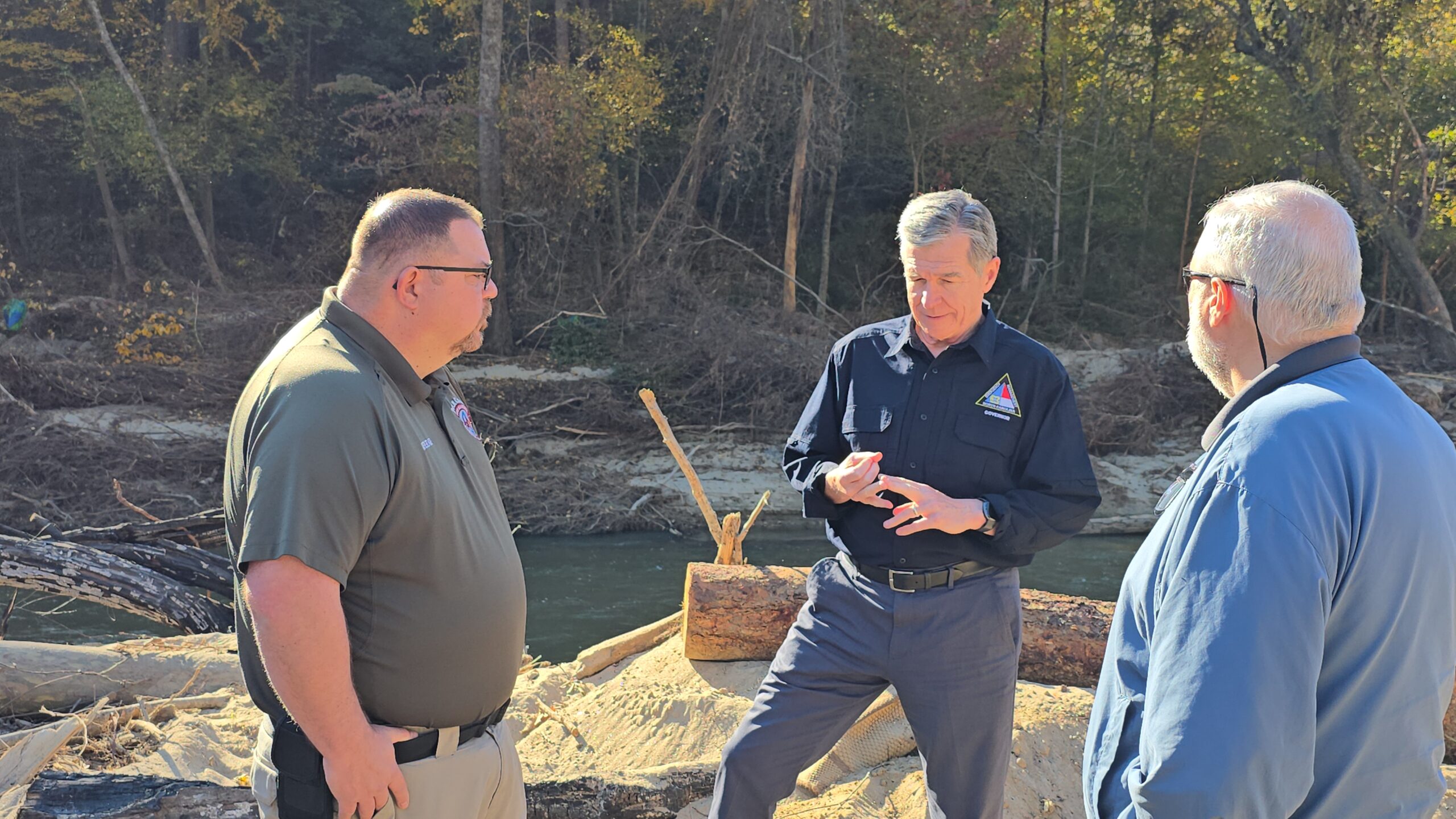 Governor Roy Cooper surveys damage in Polk County Friday morning | The ...