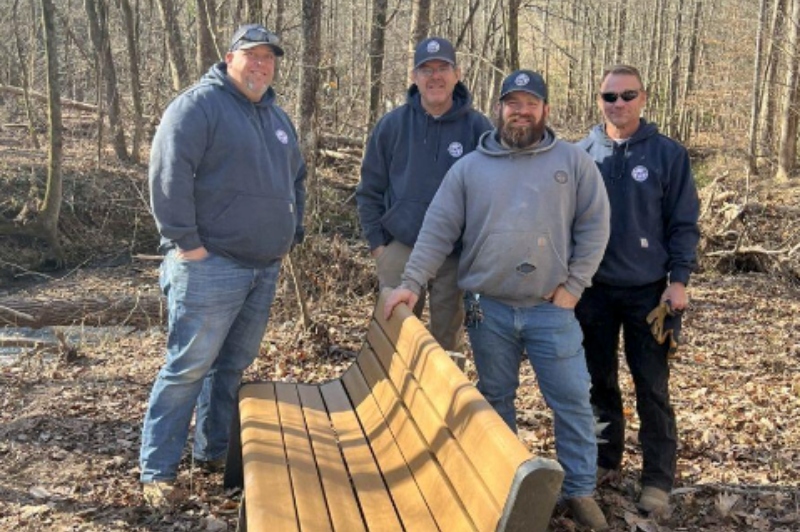 Town staff recover and restore bench damaged during Helene | The Tryon ...